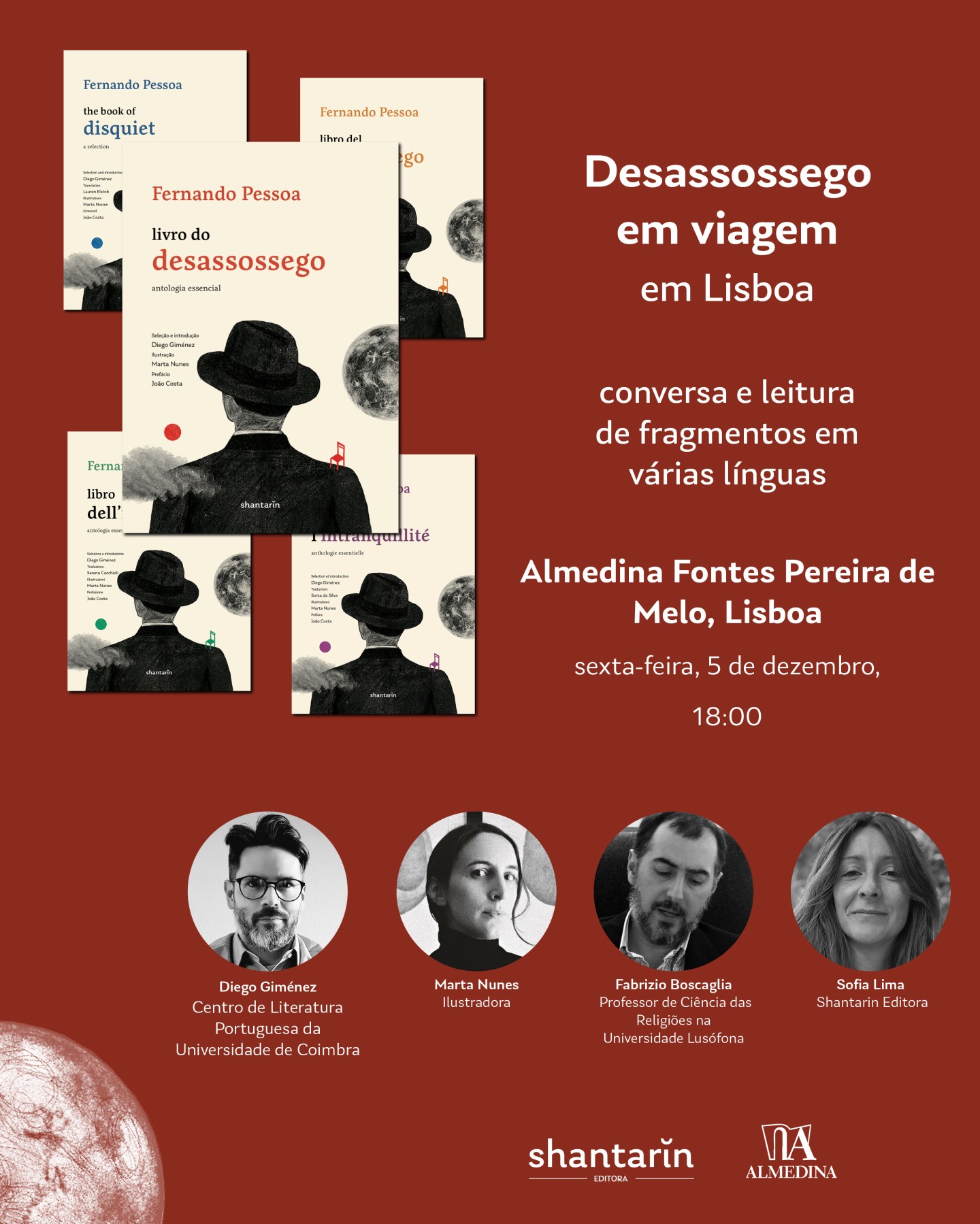 Conversa sobre o «Livro do Desassossego» (5 dez. ’25) – Fabrizio Boscaglia